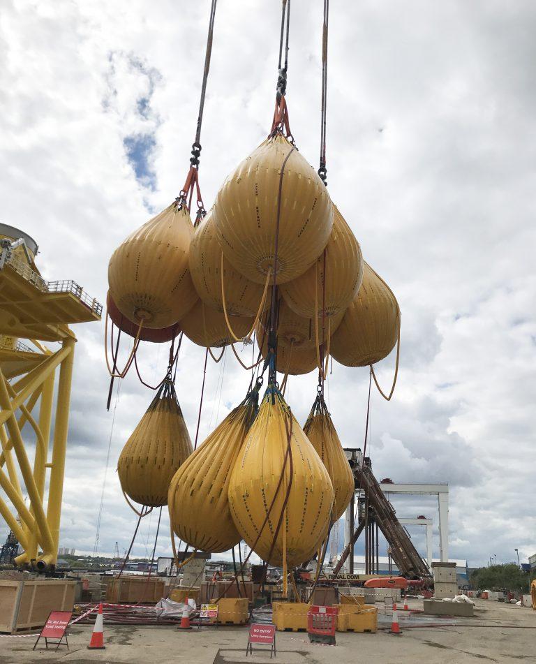Largest load test in the UK & Europe executed using 110T Water Weights ...