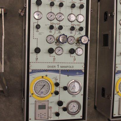 UG 1800 WPM: 3 Diver Mixed Gas Dive Control Panel (Panel Mount ...